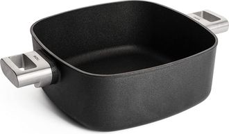 Woll Diamond Logic XR Pro Kasserolle, viereckig, mit 2 Seitengriffen - Induktiv -, 28 cm x 28 cm, 11 cm hoch, 6,5 l mit abnehmbarem Edelstahlstiel - Geeign