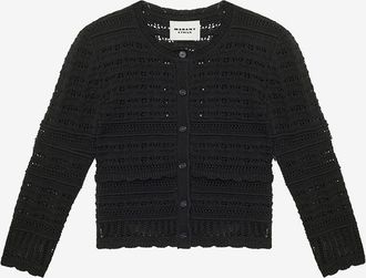 Isabel Marant Cardigan Ajaline - Femme - Noir - Taille 34 - Marant &Eacute;toile