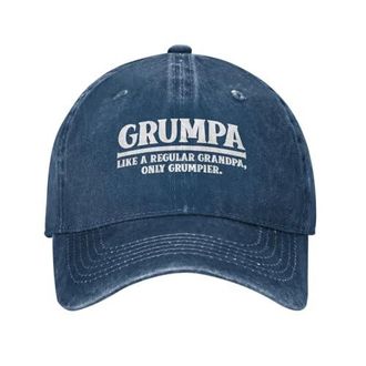 Generic Grumpa, comme Un Grand-P&egrave;re, mais en Plus Grognon. Homme Femme Hip-Hop Cap Anti UV Casquette De Baseball R&eacute;glable Snapback Cap pour Cyclisme Golf Rand
