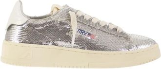 Autry Low-Top Sneaker - Dallas - Sequinned Trainers - Gr. 36 (EU) - in Beige - f&uuml;r Damen