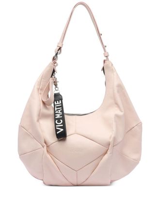 Vic Matié sac porté épaule en cuir - Rose