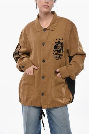 APR&Egrave;S SURF Overshirt SAVANA with Flocked Print size Xl