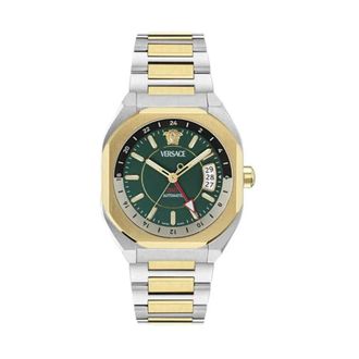 Versace Homme, Accessoires, Vert, Taille: ONE Size V-Contempo GMT Watch