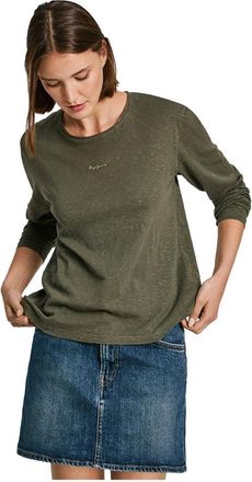 Pepe Jeans London Damen Floren T-Shirt, Grün (Blattgrün), XL