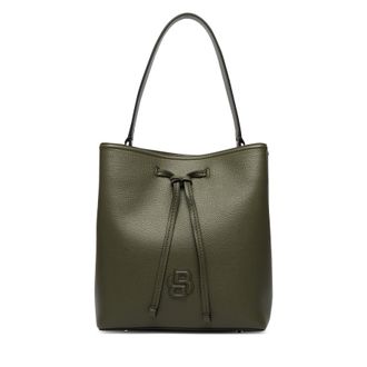 HUGO BOSS Handtasche BOSS Anett Drawstring 50567602 Dunkelgr&uuml;n