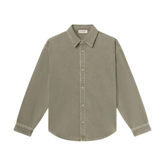 Frame Denim Relaxed Denim Overshirt - - Jackets - Herren - Gr&uuml;n - L