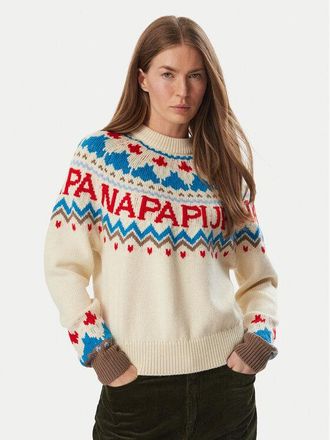 Napapijri Pullover D-Fiames NP0A892S Hellbeige Regular Fit