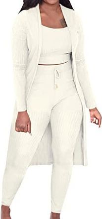 Generic Ensemble de surv&ecirc;tement pour femme - Style quotidien d&eacute;contract&eacute; - Manches longues - Haut &agrave; poches - Pantalon - Chemise - Pantalon - Ensemble de loisi