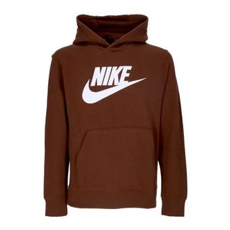 Nike Club Hoodie Pullover Langarm Sweatshirt - - Sport - Herren - Braun - 2XL