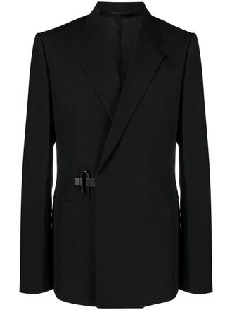 Givenchy blazer &agrave; fermeture d&eacute;cal&eacute;e - Noir