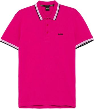 HUGO BOSS Homme, Tops, Rose, Taille: M Pull Framboise avec Logo Brod&eacute;