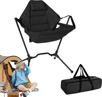 Generico Campingstuhl f&uuml;r den Au&szlig;enbereich, Schaukelstuhl mit ergonomischer Unterst&uuml;tzung, Campingstuhl f&uuml;r den Au&szlig;enbereich, f&uuml;r Garten, Party, Picknick und O