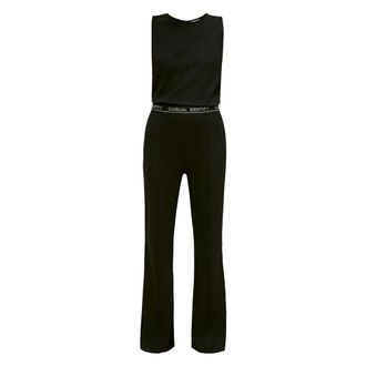 s.Oliver Femme, Combinaisons et Ensembles, Noir, Taille: 42 FR Overall mit Label-Print