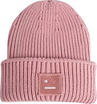 Generic Bonnet Femme Hiver Bonnet Femme Chapeau Femme Hiver Confortable Classique - Broderie Raton Laveur Amusant, Tricot Chaud avec Fourrure, Id&eacute;al Ski, Cade