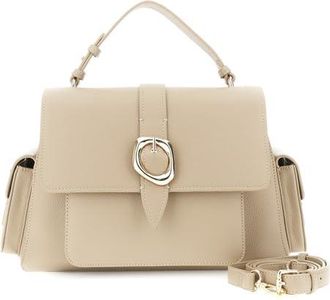 Caf&egrave;noir Sac &Agrave; Main &Agrave; Rabat Effet Cuir Grain&eacute;, Pour Femme, Couleur Gris, Taille Taille Unique