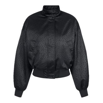 Elisabetta Franchi Femme, Vestes, Noir, Taille: 40 FR Maxi Bomber