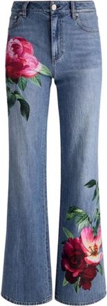 Alice & Olivia Femme, Jeans, Multicolore, Taille: W26 Jean Imprim&eacute; Chic