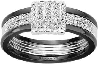 Ceranity Ceranity Damen Ring, Silber, Zirkonoxid, 50 (15.9), 1-12/0075-N-50