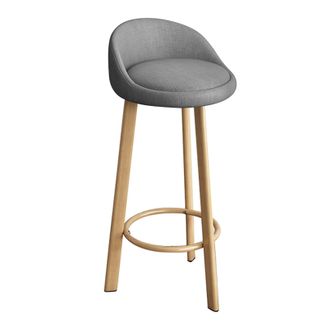 Generic Barhocker in Holzoptik - Robuste Metallbeine f&uuml;r K&uuml;chentheke, Fr&uuml;hst&uuml;cksecke, Wohnzimmer, Caf&eacute; - Stilvolle Esszimmerst&uuml;hle