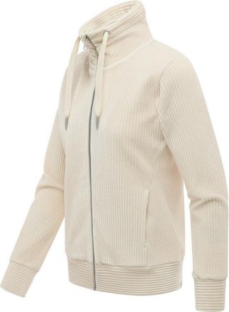 Ragwear Sweatjacke Ronette Cordy Zip-Jacke aus weichem Kord und hohem Kragen