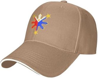 Generic Casquette De Baseball Drapeau De La Fiert&eacute; des Philippines Chapeau De Sport Anti-Soleil Classique Casquette Sandwich, pour Hommes, Cyclisme, Femmes, 5