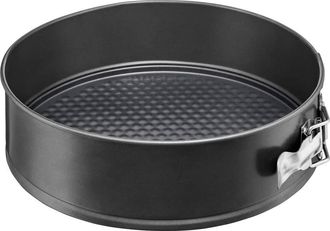 Ambition Springform 26 cm rund Kuchenform rund Backform Tortenform auslaufsicher antihaftbeschichtet schwarz