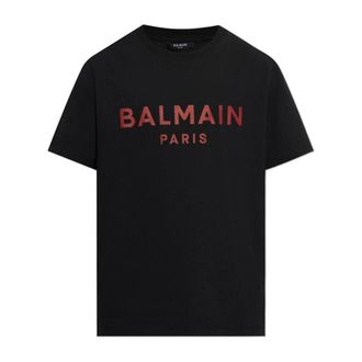 Balmain Logo-Print T-Shirt - - Tops - Herren - Schwarzk - 3XL