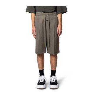 Fear of God Homme, Shorts, Gris, Taille: XL Cotton Tencel Relaxed Shorts