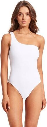 Seafolly Damen Badeanzug Sea Dive One Shoulder One Piece