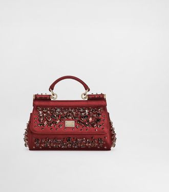 Dolce & Gabbana Small Sicily Handbag - Frau Handtaschen Rot Onesize