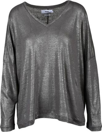 Notshy Femme, Pulls, Gris, Taille: 42/44 FR Blusa in lam&egrave;