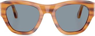 Persol lunettes de soleil g&eacute;om&eacute;triques PO0054S - Marron