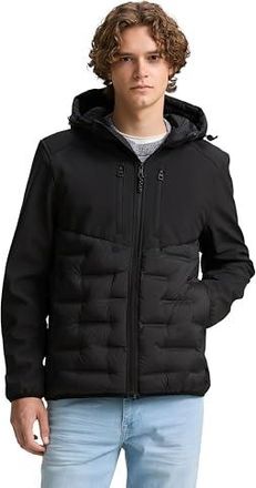 Tom Tailor Denim TOM TAILOR Denim 1046265 Jacket, 29999-Black, L Homme