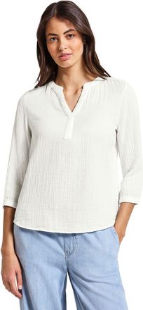 Street One Damen A345607 Musselin Tunika, Off White, 34