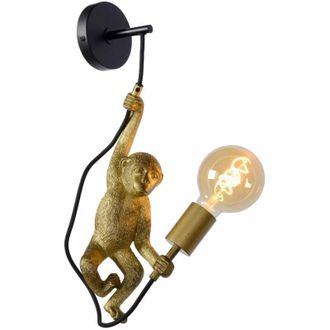 Lucide Chimp. Applique mur.-Noir