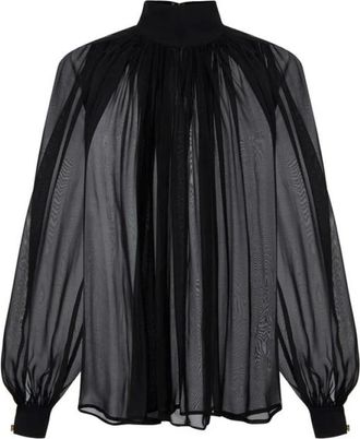 Elisabetta Franchi Damen, Blusen & Hemden, Schwarzk, MGröße