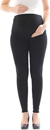 YESET Leggings de maternit&eacute; Thermo Polaire int&eacute;rieur Pantalon Long Coton umstand-Leggings - Noir, L