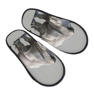 Generic Confortable Pantoufles imprim&eacute; animal rhinoc&eacute;ros Chausson Maison Unisex Chaussons dint&eacute;rieur pour Maison Homme Int&eacute;rieur L