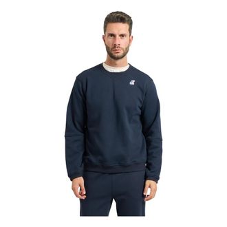 K-Way Nael Brushed PC Jumper - - Sweatshirts & Hoodies - Herren - Blau - XL