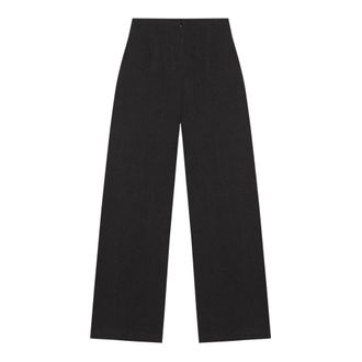 Cortana Tourmaline- hoch taillierte schwarze Hose - - Trousers - Damen - Schwarzk - S