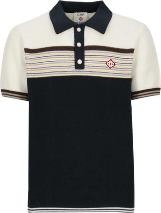 Casablanca Maw26Kw149101 Poloshirt - - Tops - Herren - Blau - L