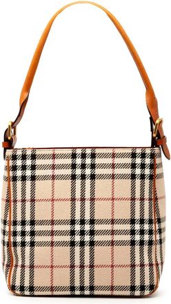 Burberry Hobo Bags - House Check Tweed Shoulder Bag - Gr. unisize - in Braun - f&uuml;r Damen