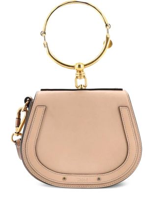 Chlo&eacute; Nile Leather Small crossbody bag - Nude