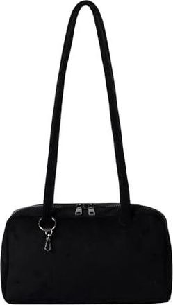 Generic Sac &agrave; &eacute;paule Vintage pour Femmes, Sac R&eacute;tro en Polyester, Sac&agrave; Main &agrave; Bandouli&egrave;re Longue, SacDoux pour Laisselle, SacMarron pour Lautomne et Lhiver