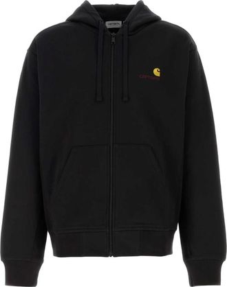 Carhartt Work in Progress Homme, Sweatshirts et sweats &agrave; capuche, Noir, Taille: XL Hooded American Script Jacket