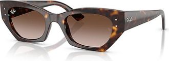 Ray-Ban Zena Bio-based Sonnenbrillen Havana Fassung Braun Glas 49-22