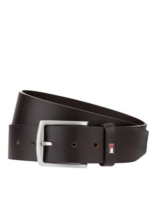 Tommy Hilfiger Lederg&uuml;rtel New Denton 4.0 braun