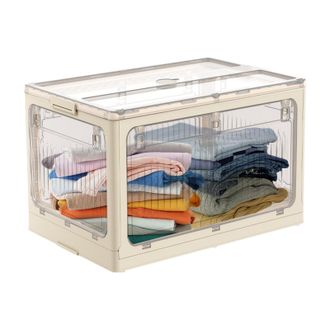 Generico Faltbare Aufbewahrungsbox, faltbar, Mehrzweck-Organizer, kompakte dekorative Boxen für Badezimmer, Speisekammer, Schlafzimmer, Küche und unter dem Bet