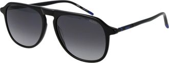 HUGO BOSS Schwarze Acetat-Sonnenbrille