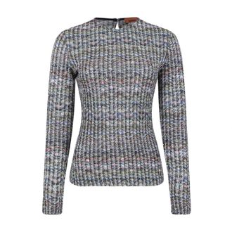 Missoni Femme, Pulls, Multicolore, Taille: 36 FR Haut Tricot&eacute; Multicolore Manches Longues